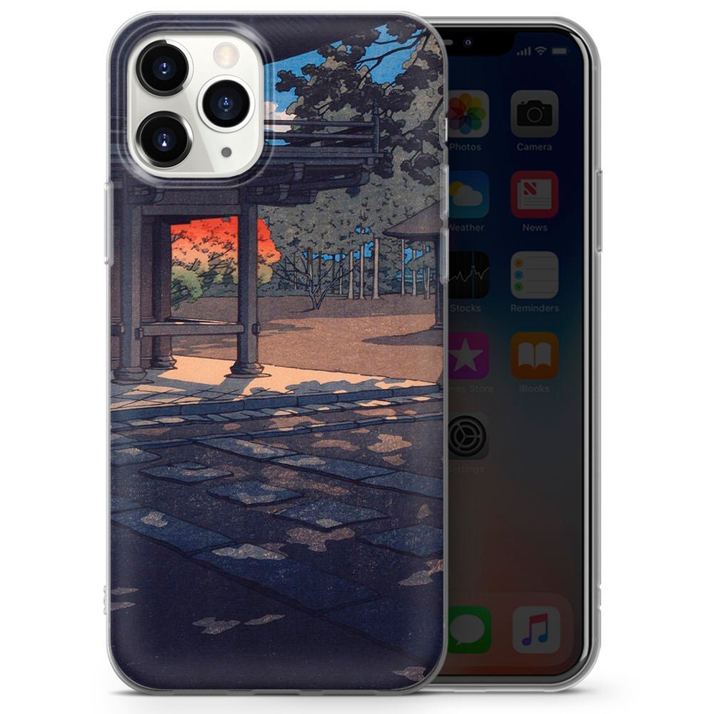 Japanese Style Phone Case Mountain and Sun Art Cover Fit for - Etsy UK