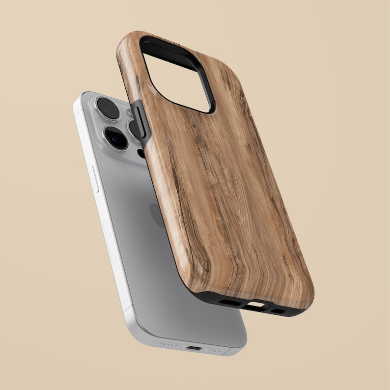 Wooden Oak Print Phone Case Wood Pattern Cover for iPhone 17 Pro Max ...