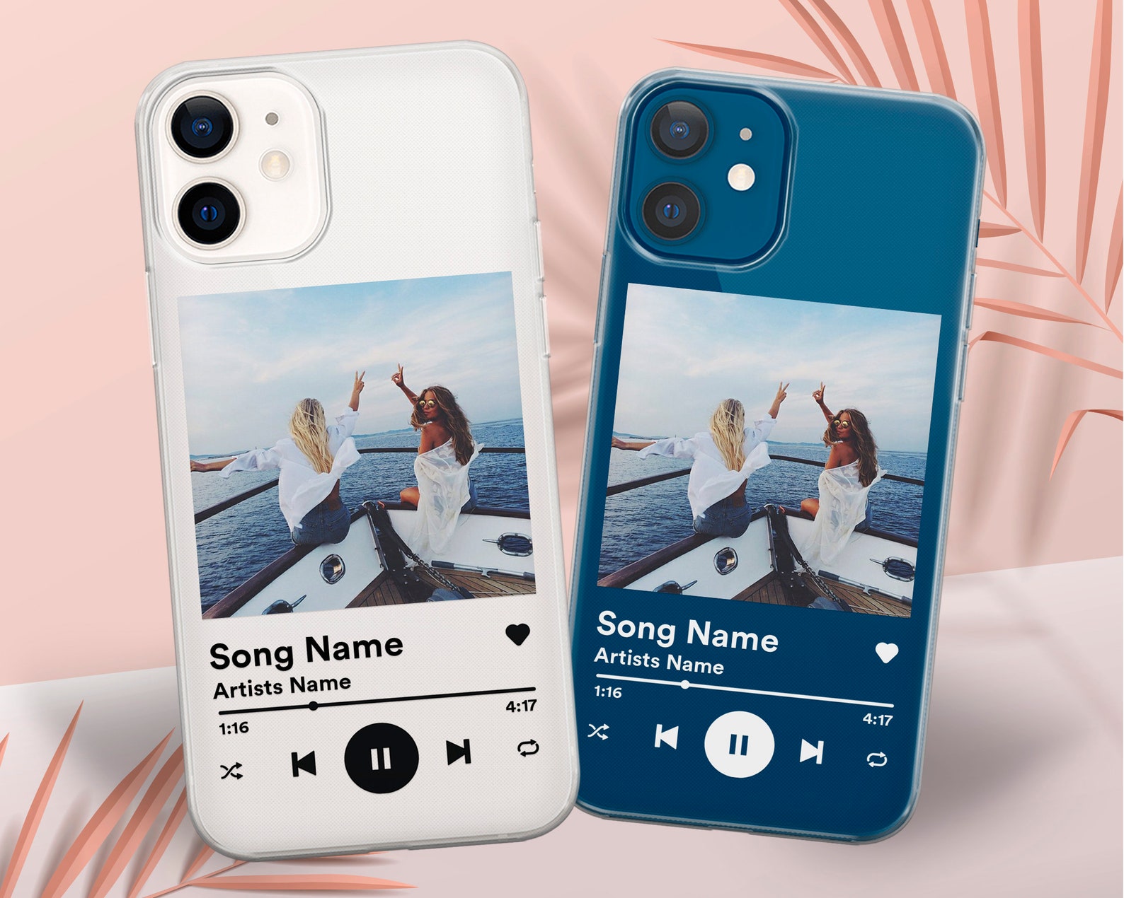 Custom Music Plaque Phone Case Music Player Song Cover Fit for iPhone ...