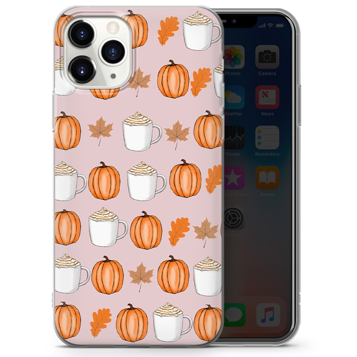 Autumn Phone Case Fall Leaves Cover fit for iPhone 12 Pro 11 | Etsy