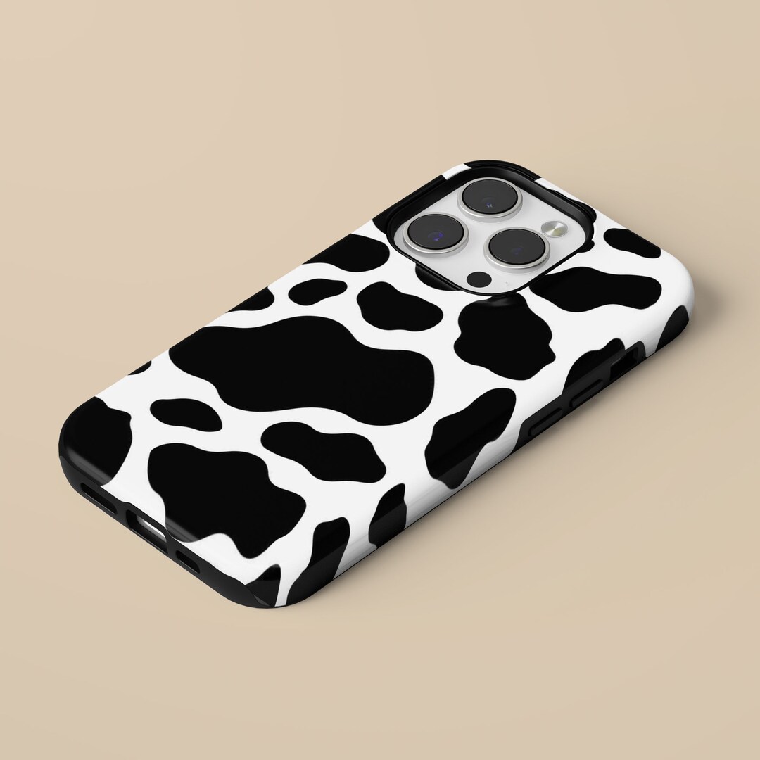 Cow Print Phone Case Animal Pattern Cover for iPhone 17 Pro Max, 16e ...