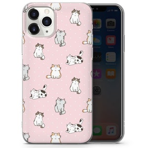 Cute Pet Cat Phone Case Kitten Cover for iPhone 17 Pro Max, 16e, 15, 14 ...