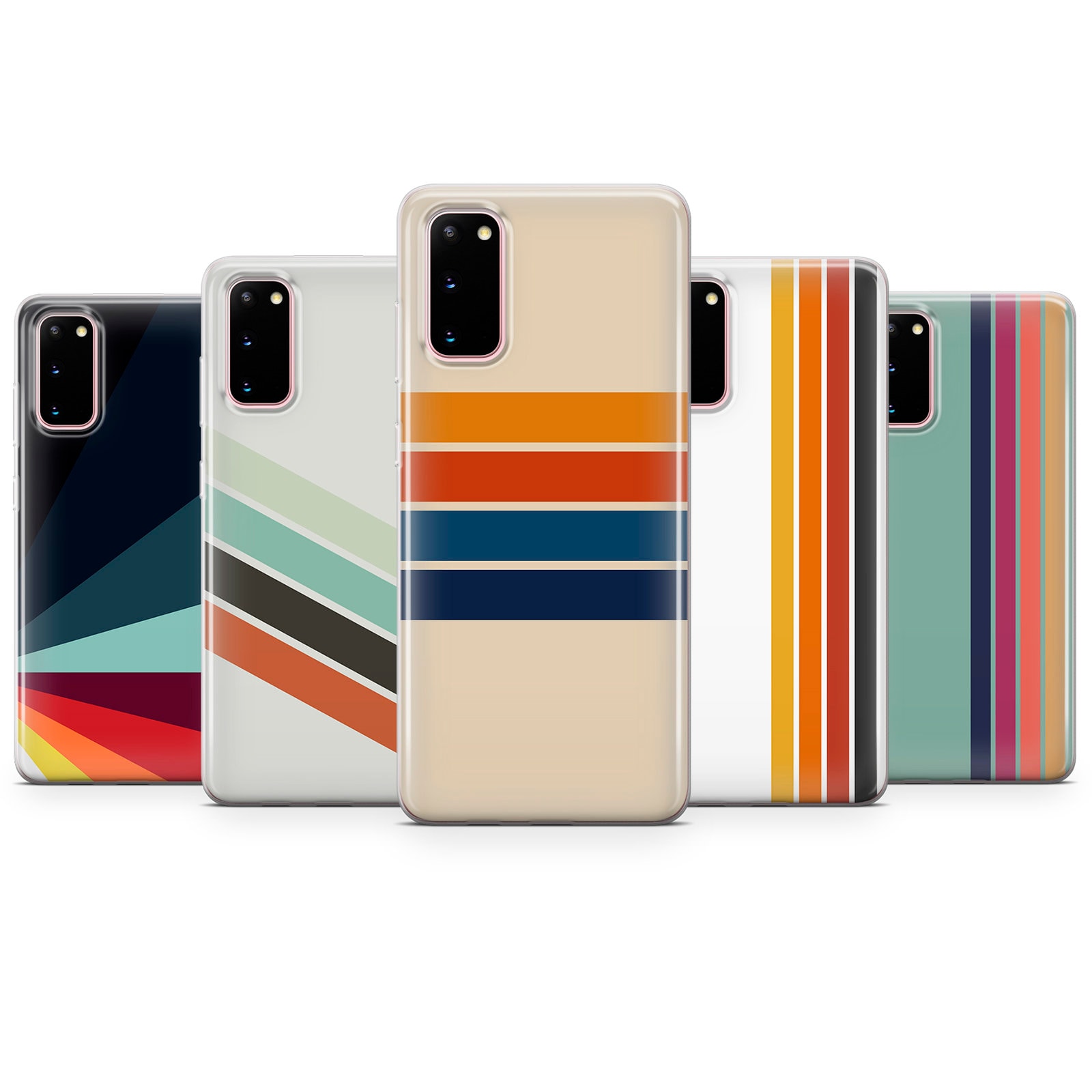 Retro Stripes Phone Case Aesthetic Vintage Cover Fit for - Etsy UK