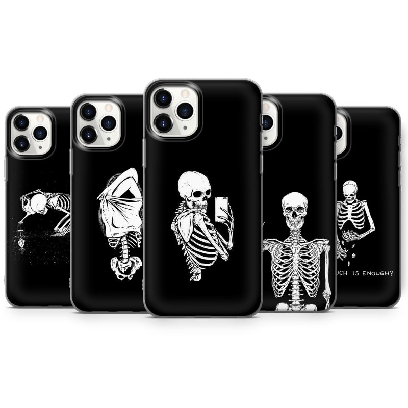 Skeleton iPhone Case - Etsy
