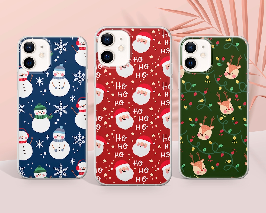 Christmas Phone Case Xmas Gift Cover Fit for iPhone 15 Pro Max, 14 Plus ...