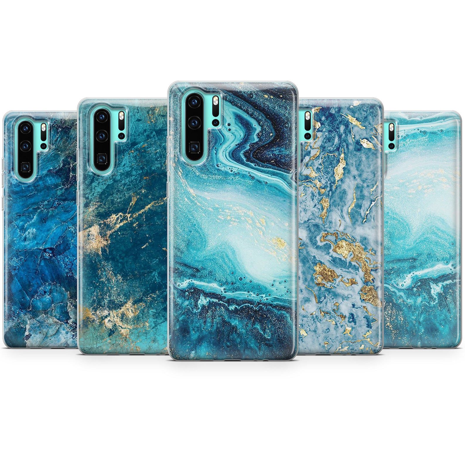 Blue Marble Phone Case With Gold Cover fit for iPhone 12 7 | Etsy