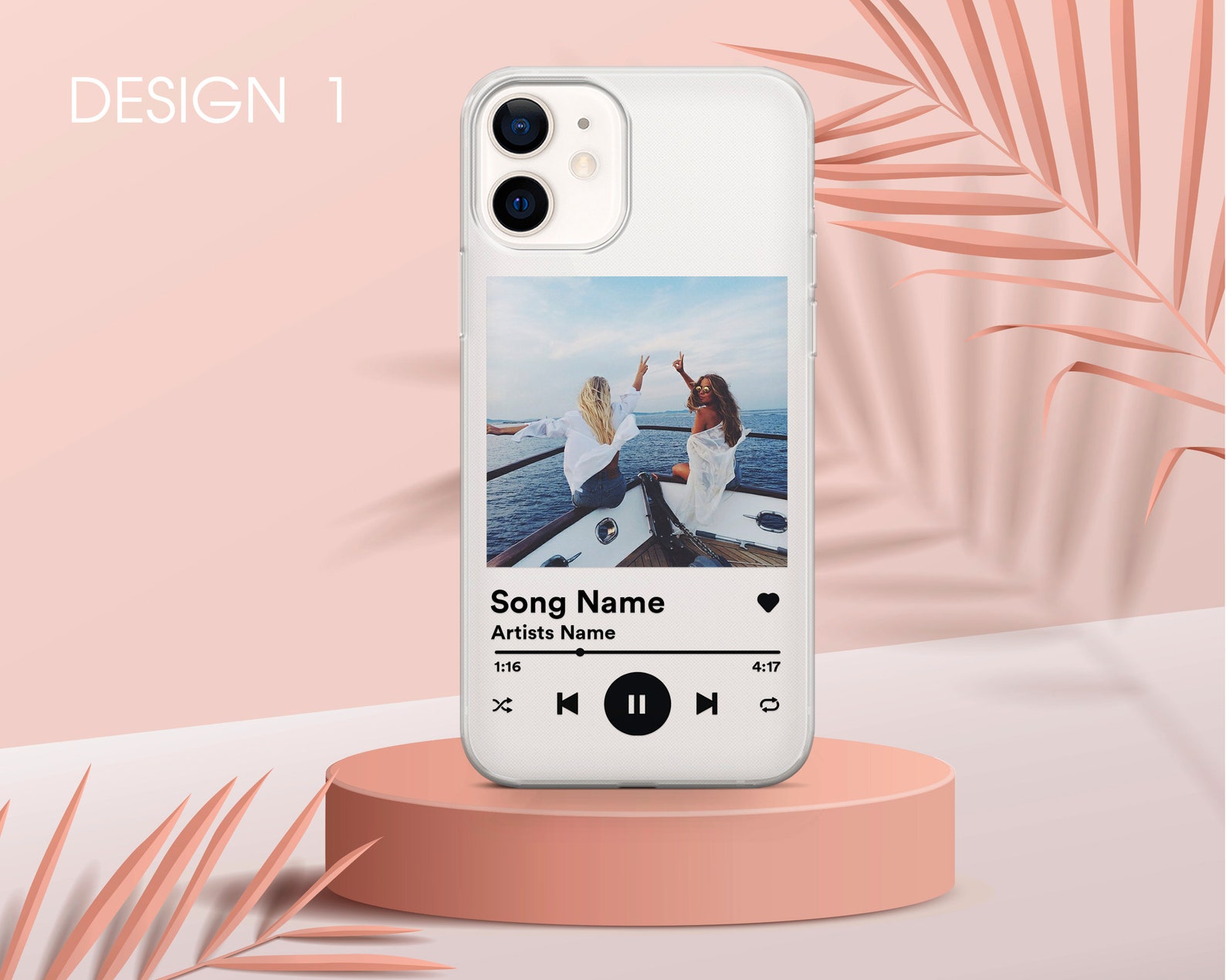 Custom Music Plaque Phone Case Music Player Song Cover Fit for iPhone ...