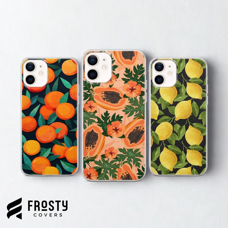 Exotic Fruit Phone Art Tropical Fruit Cover for iPhone 17 Pro Max, 16e ...