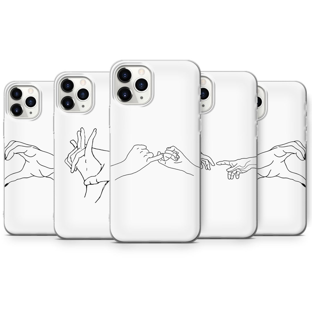 Line Art Phone Case Minimalist Cover for iPhone 17 Pro Max, 16e, 15, 14 ...