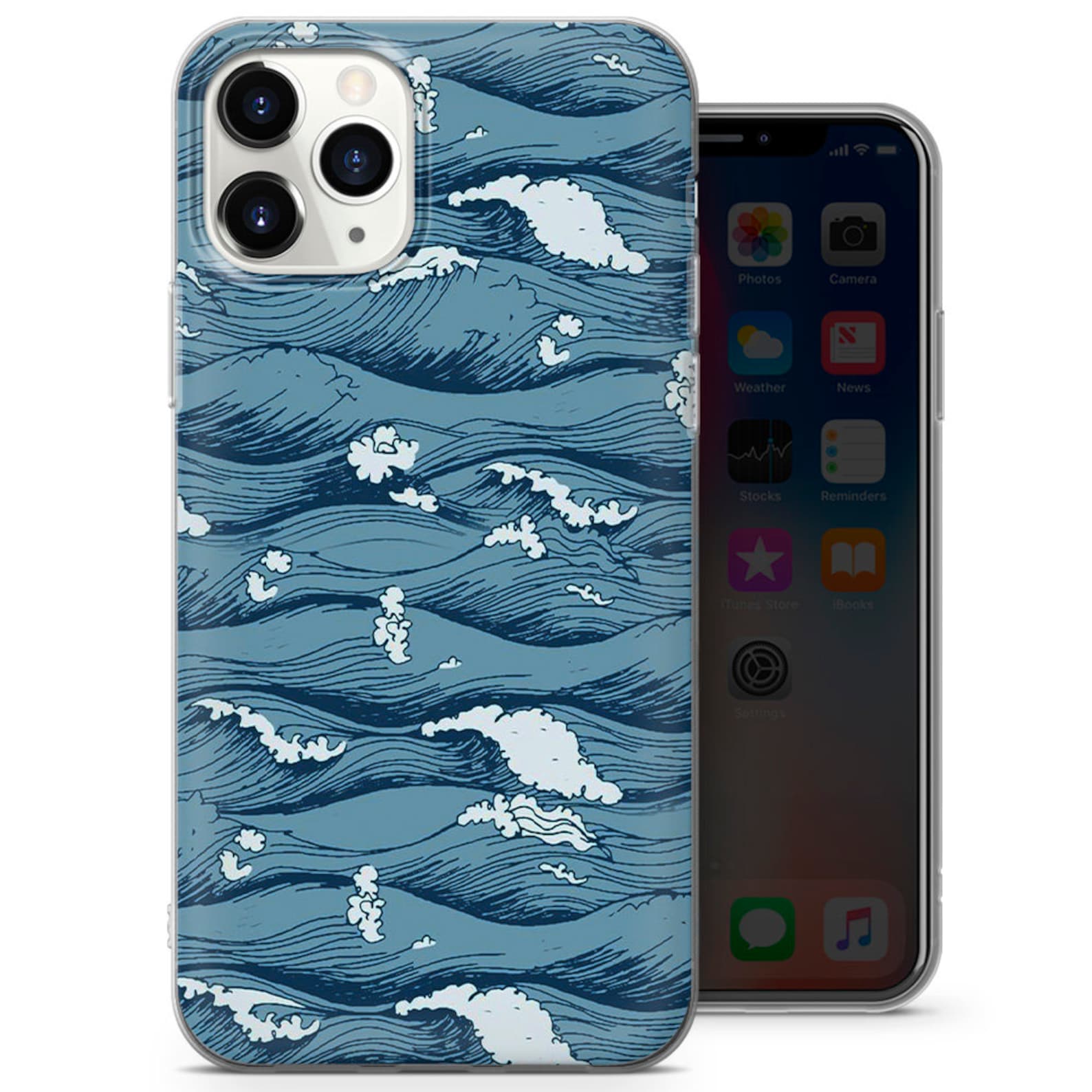 Japanese Wave Phone Case Great Wave Cover Fit for Iphone 13 | Etsy UK