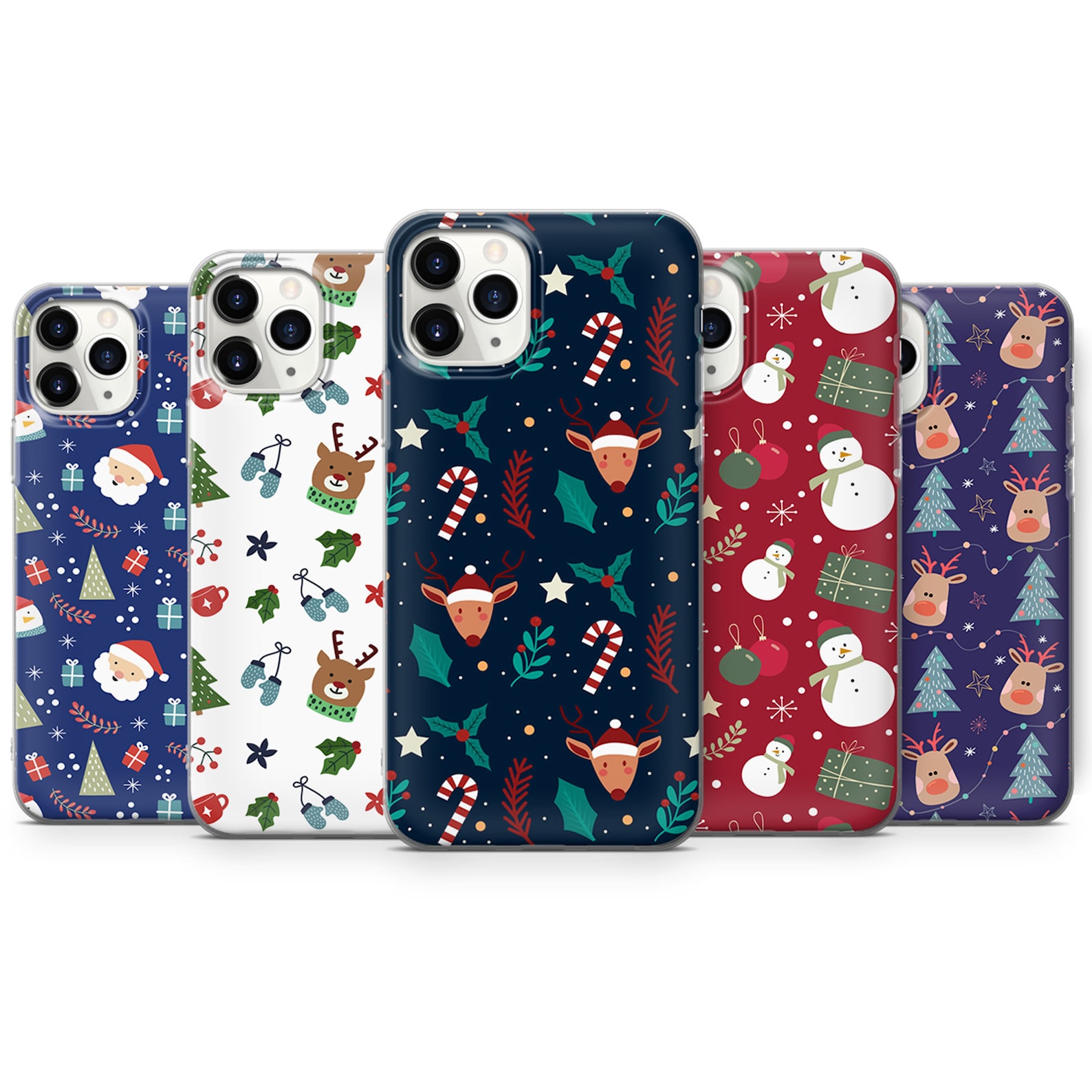 Christmas Phone Case Xmas Cover for iPhone 17 Pro Max, 16e, 15, 14, 13 ...