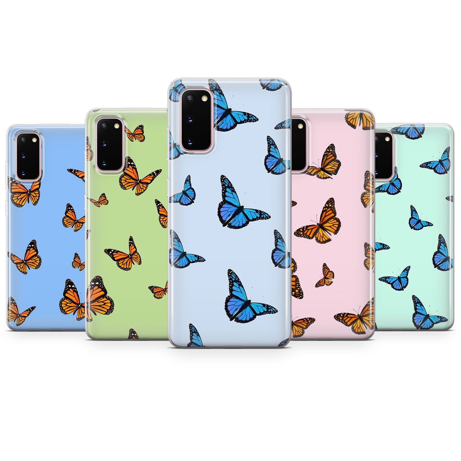 Butterfly Phone Case Butterflies Cover for iPhone 17 Pro Max, 16e, 15 ...