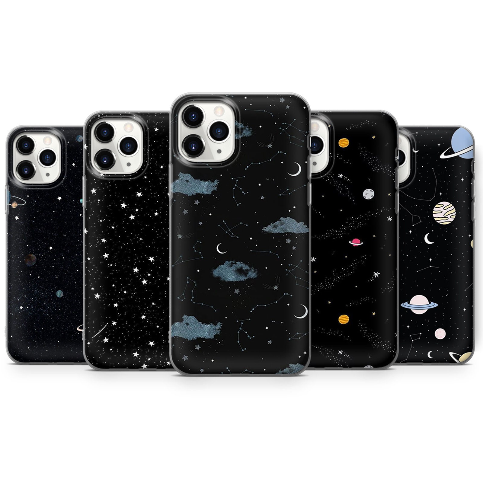 Planet Phone Case Moon Star Cover Fit for Iphone 14 Pro 13 - Etsy UK