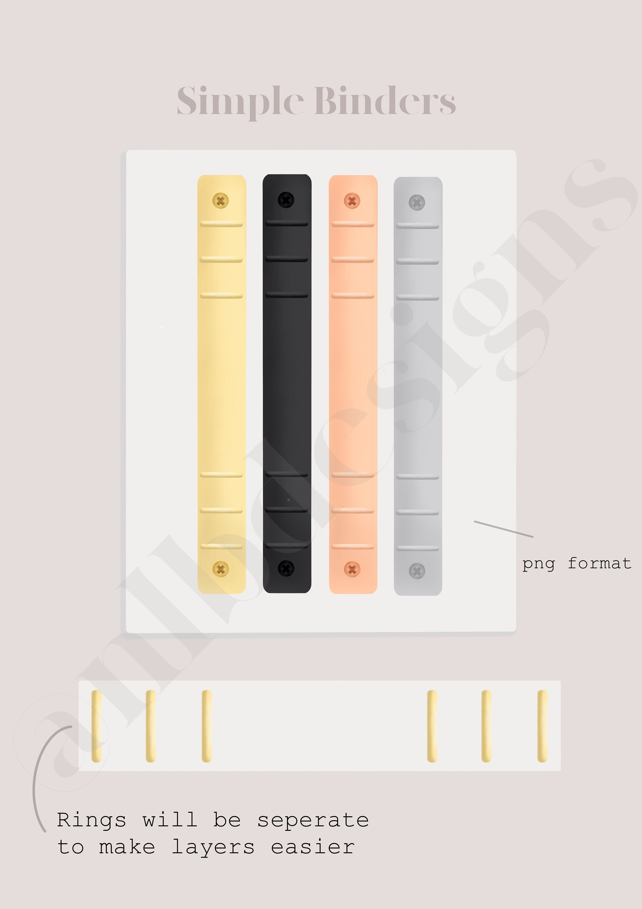 Digital Spiral Ring Coil Binder for Goodnotes Planner / - Etsy Denmark