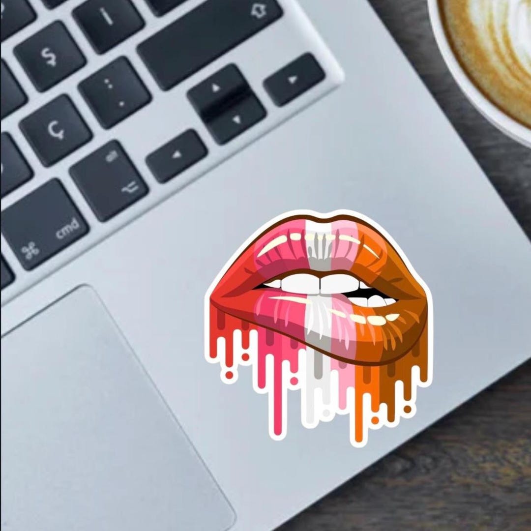 Lesbian Lips Sticker Bumper Sticker Or Magnet 2 5 Vinyl Decal Cute Pride Month Ts For
