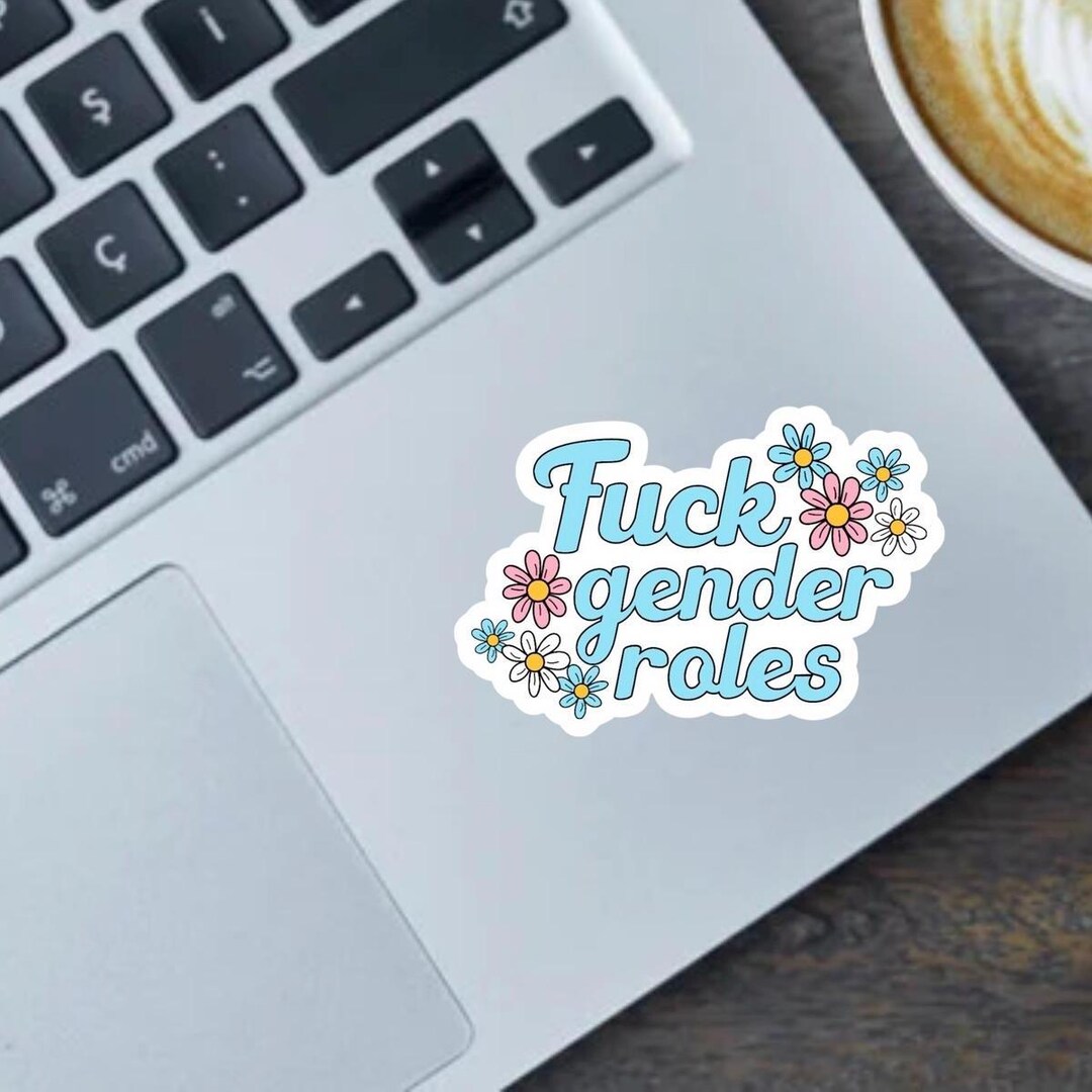Fuck Gender Roles Sticker: Glossy Vinyl Decal, LGBTQ+ Pride Gift - Etsy