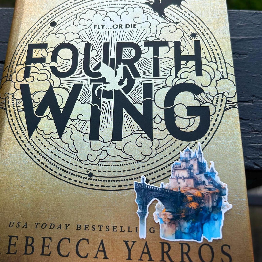 Parapet at Basgiath Sticker Fourth Wing Empyrean Dragons Tairn Andarna ...