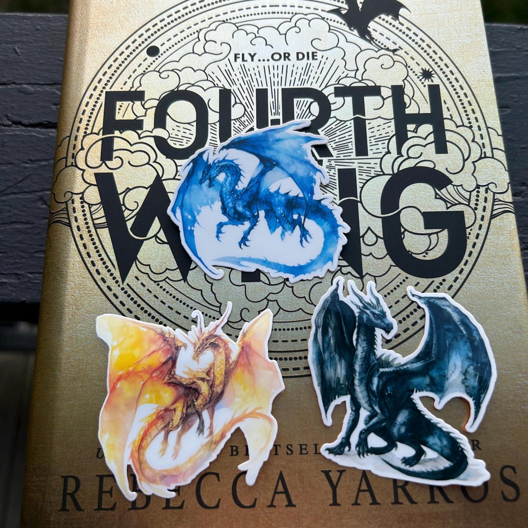 Dragons of Fourth Wing Sticker Fourth Wing Empyrean Dragons Tairn ...