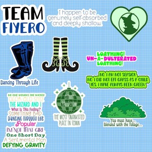 Wicked Stickers - Wicked Merchandise - Wicked Movie - Elphaba/glinda ...