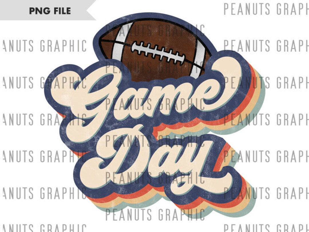 Retro Football Game Day PNG Sublimation Design, Vintage, Distressed ...