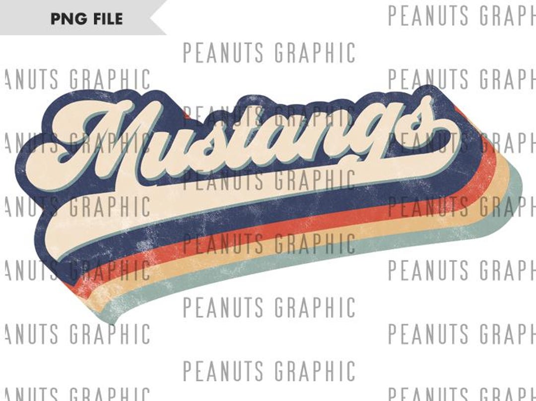 Retro Mustangs PNG Sublimation Design, Vintage, Distressed, Digital ...