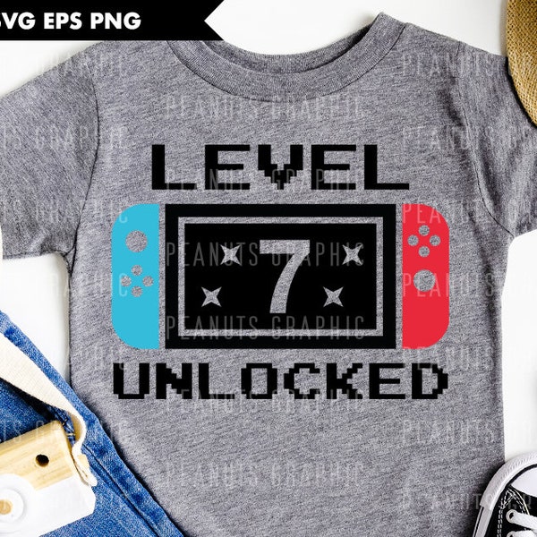 Level 7 Unlocked Svg - Etsy