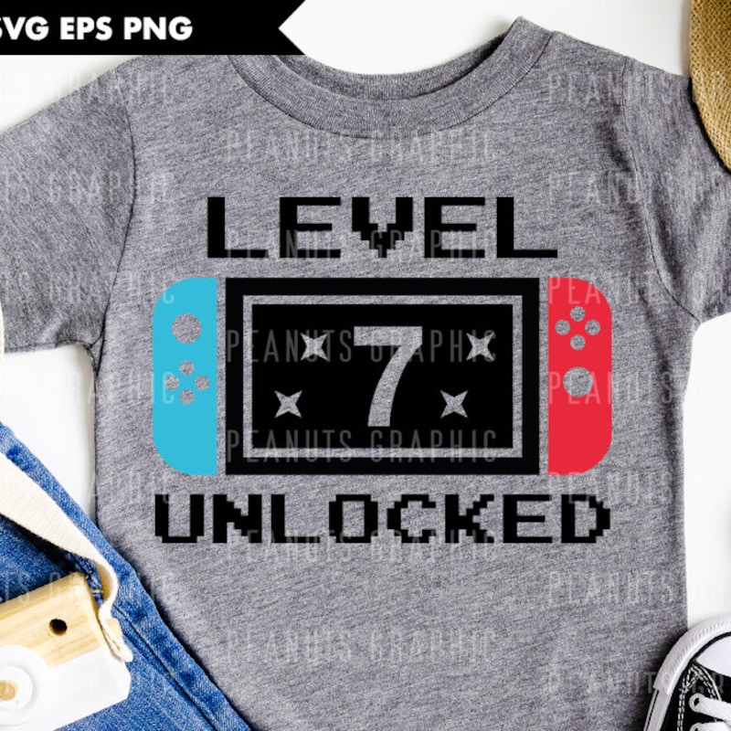 Level 7 Unlocked Svg - Etsy