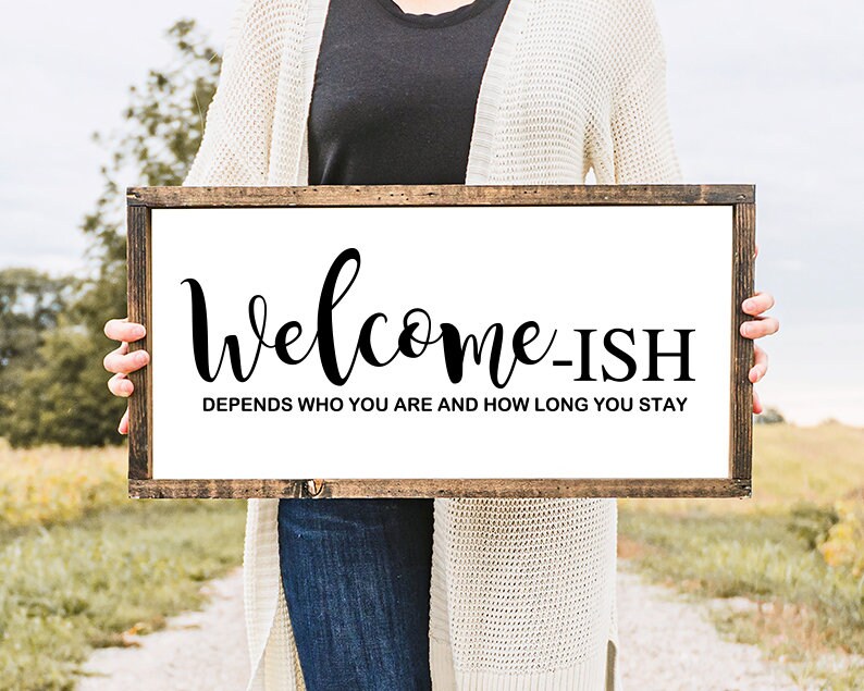 Welcome-ish SVG Door Mat Home Sign Welcome Mat Farmhouse - Etsy