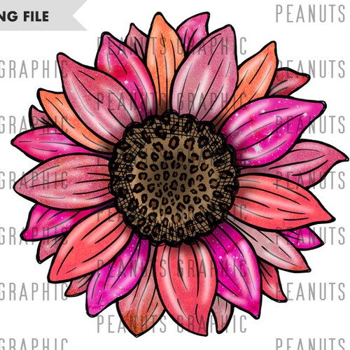 Teal Sunflower PNG Waterslide Digital Graphics Sublimation - Etsy