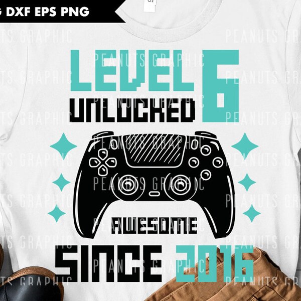 Level 6 Unlocked Svg - Etsy