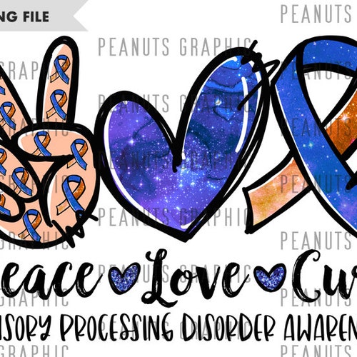 SPD Awareness Svg Sensory Processing Disorder Dxf Png - Etsy