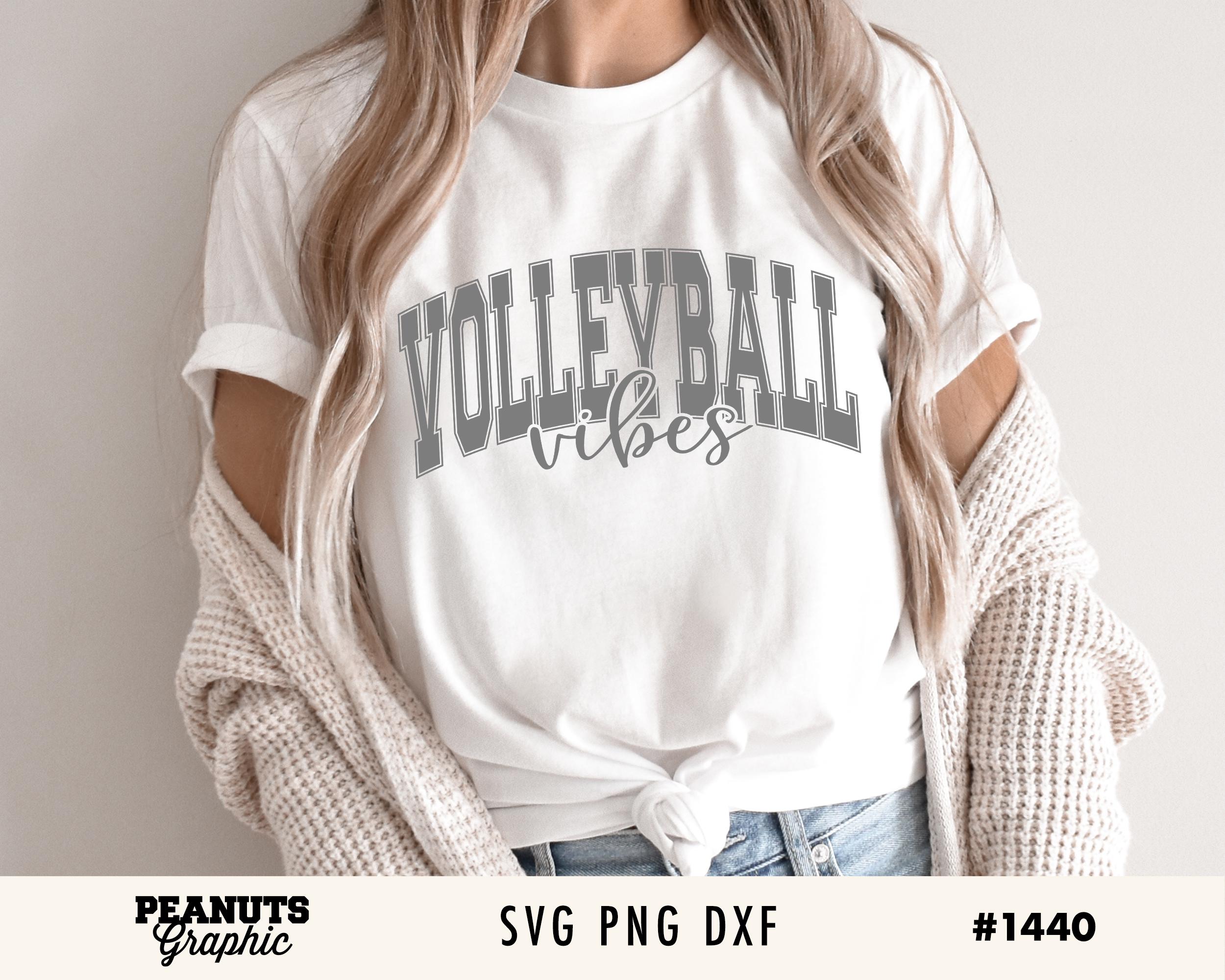Volleyball Vibes SVG PNG, Volleyball Svg, Volleyball Mom Svg ...