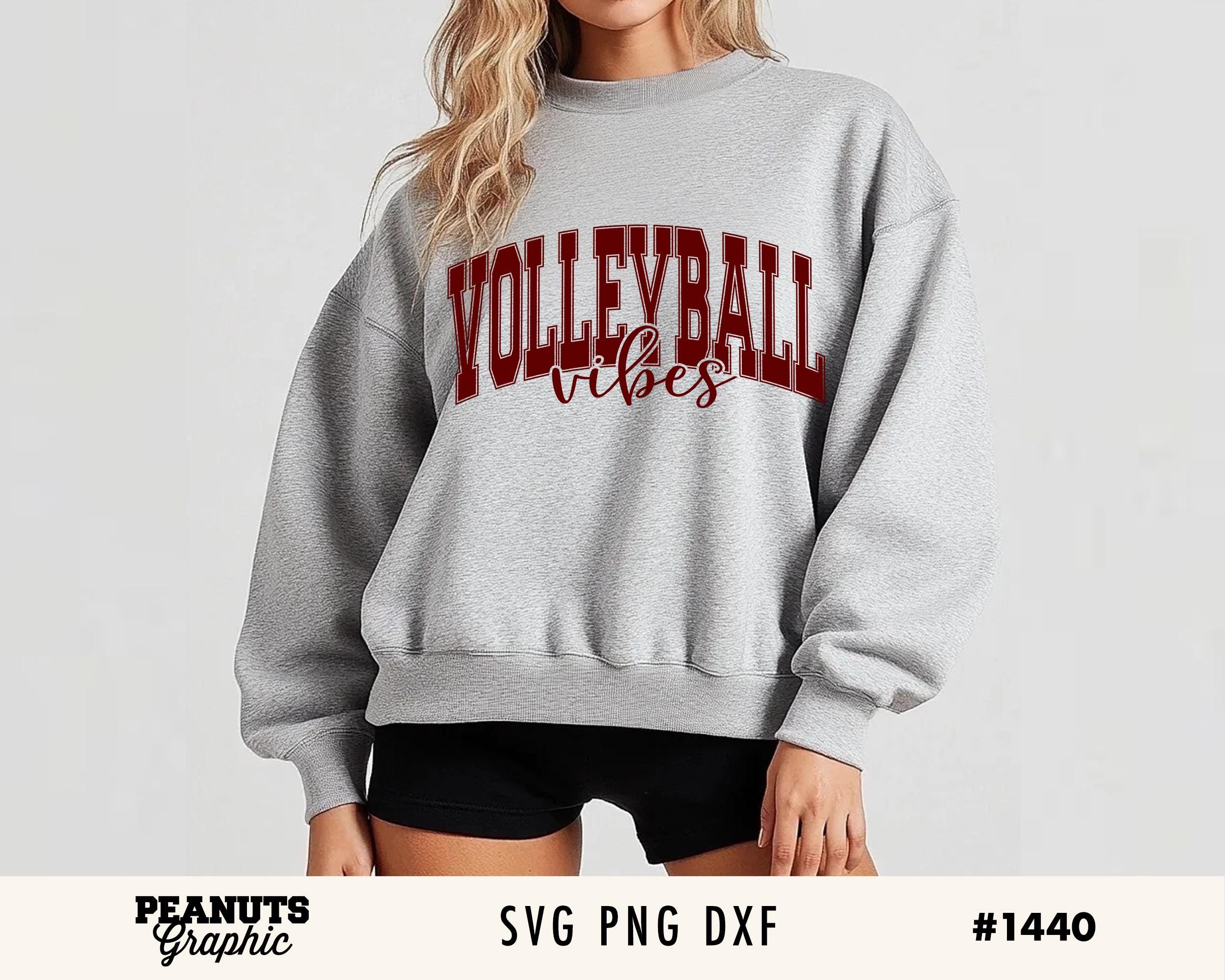 Volleyball Vibes SVG PNG, Volleyball Svg, Volleyball Mom Svg ...