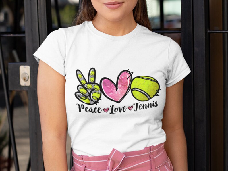 Peace Love Tennis PNG, Tennis Sublimation Design, Leopard, Cheetah ...
