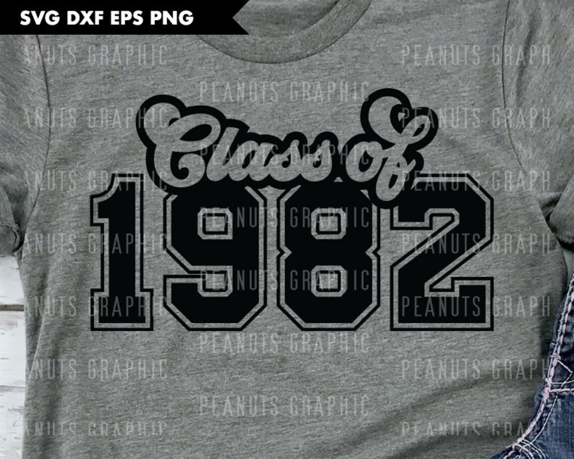Reunion SVG Class of 1982 Svg, Group Spirit, Shirt, 40 Years Senior 80 ...