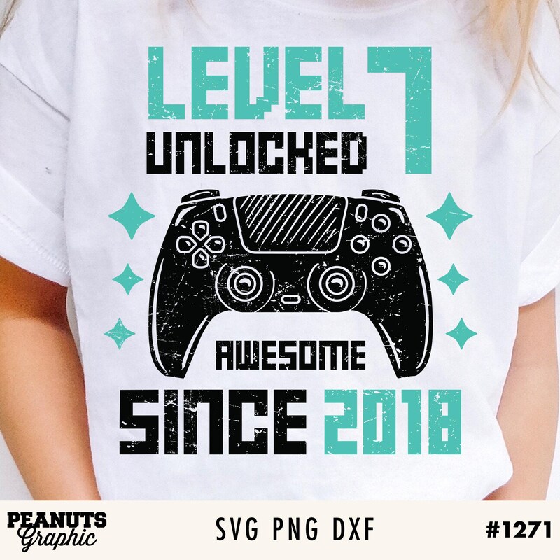 Level 7 Unlocked Svg - Etsy