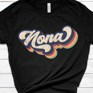 Retro Nona PNG Sublimation Design, Vintage, Distressed, Digital ...