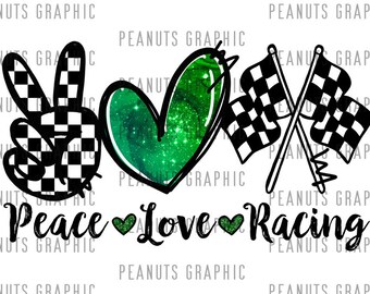 Peace Love Racing SVG PNG Digital Design - Etsy