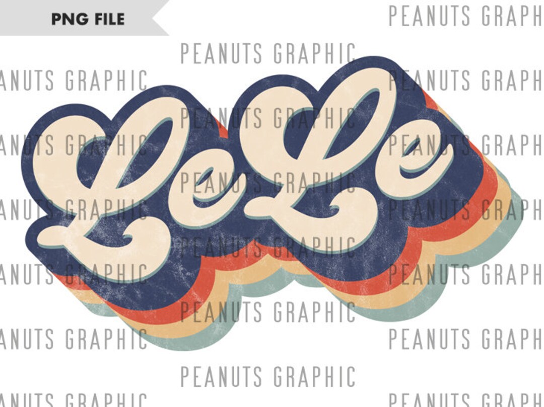 Retro Lele PNG Sublimation Design, Vintage, Distressed, Digital ...