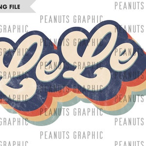 Retro Lele PNG Sublimation Design, Vintage, Distressed, Digital ...