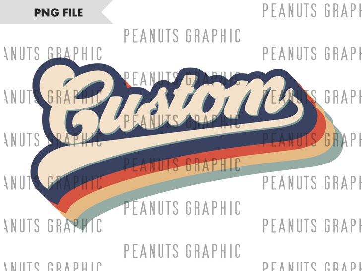 Retro Custom Name PNG Sublimation Design, Custom Hometown, Custom ...