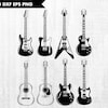 Guitar Cross Vector SVG PNG Cutfile - Etsy