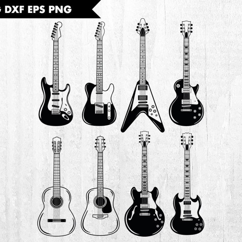 Guitar File Cricut - Etsy