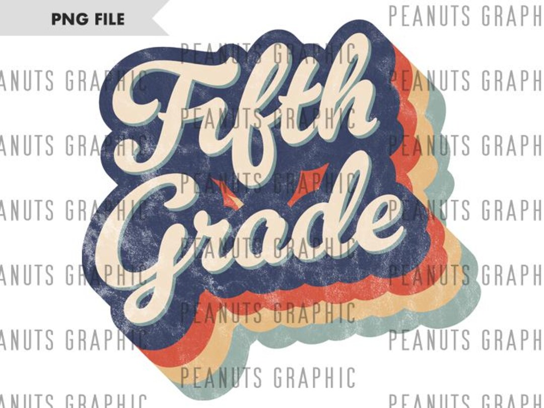 Fifth Grade Png, Back to School Png, 5th Grade Png Fifth Grade Teacher ...