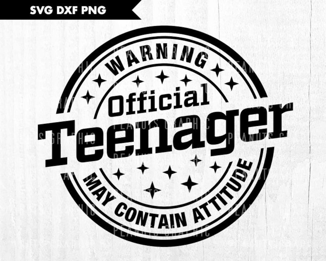Official Teenager Svg, Warning Official Teenager Svg, Birthday Girl Svg ...