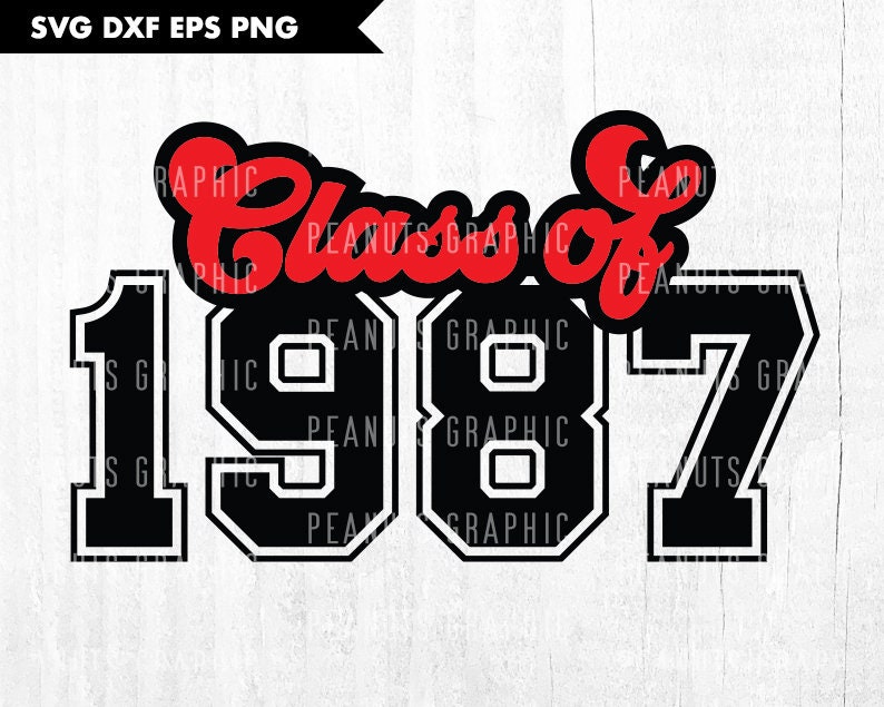 Reunion SVG Class of 1987 Svg Group Spirit Shirt Senior 80 - Etsy