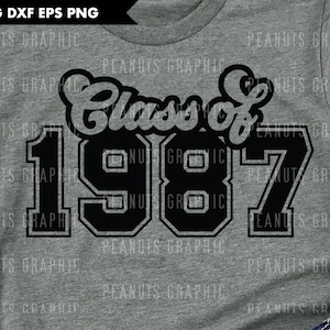 Reunion SVG Class of 1987 Svg, Group Spirit, Shirt, Senior 80 Files for ...