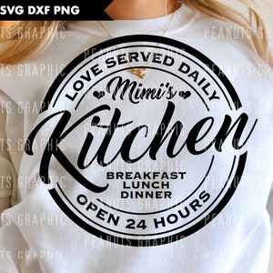 Mimi's Kitchen Svg, Kitchen Sign Decor SVG, Kitchen Quotes SVG, Kitchen ...