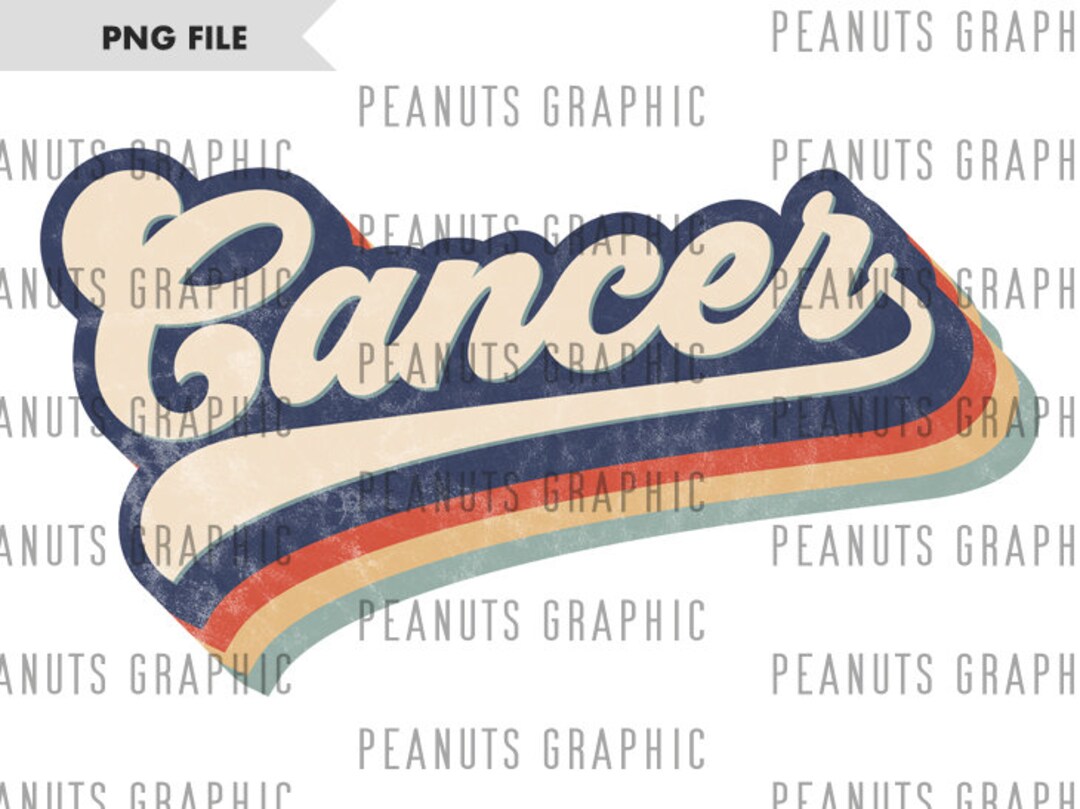 Retro Cancer Zodiac PNG Sublimation Design, Horoscope, Astrology ...