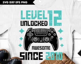 Level 12 Unlocked Svg - Etsy